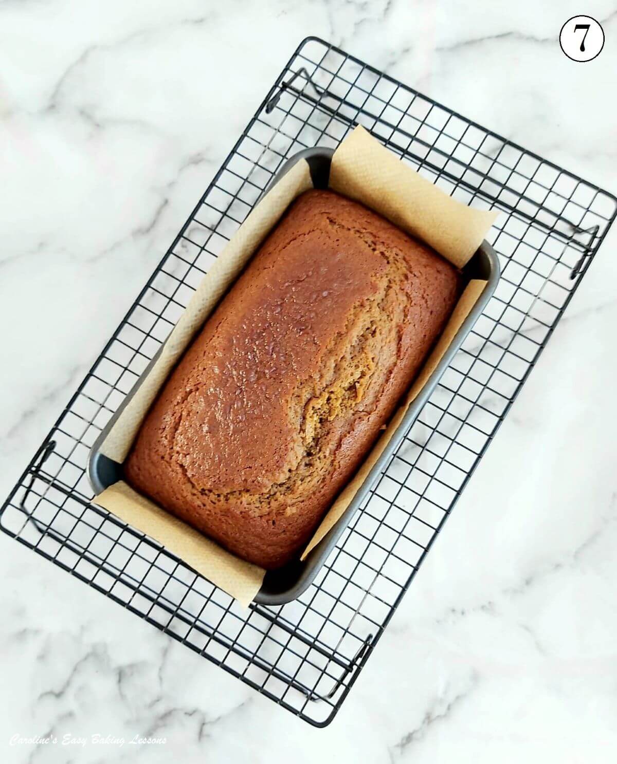 gingerbread cake baked and cooling in tin photo 7abb – Caroline's Easy ...