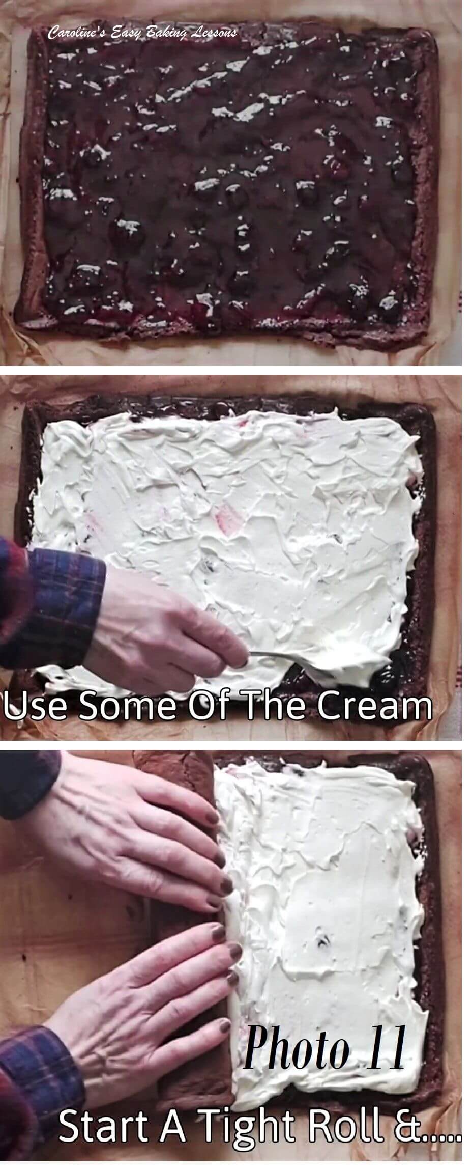 chocolate swiss roll filling photo 11 bb – Caroline's Easy Baking Lessons