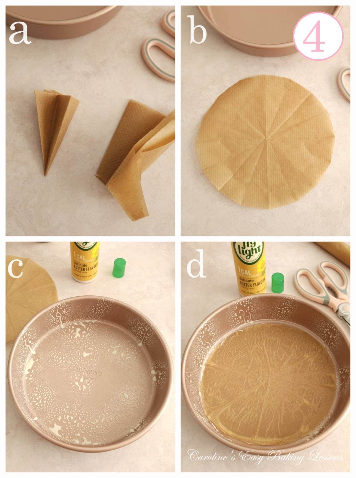 cutting parchment rounds photo 4bbb – Caroline's Easy Baking Lessons