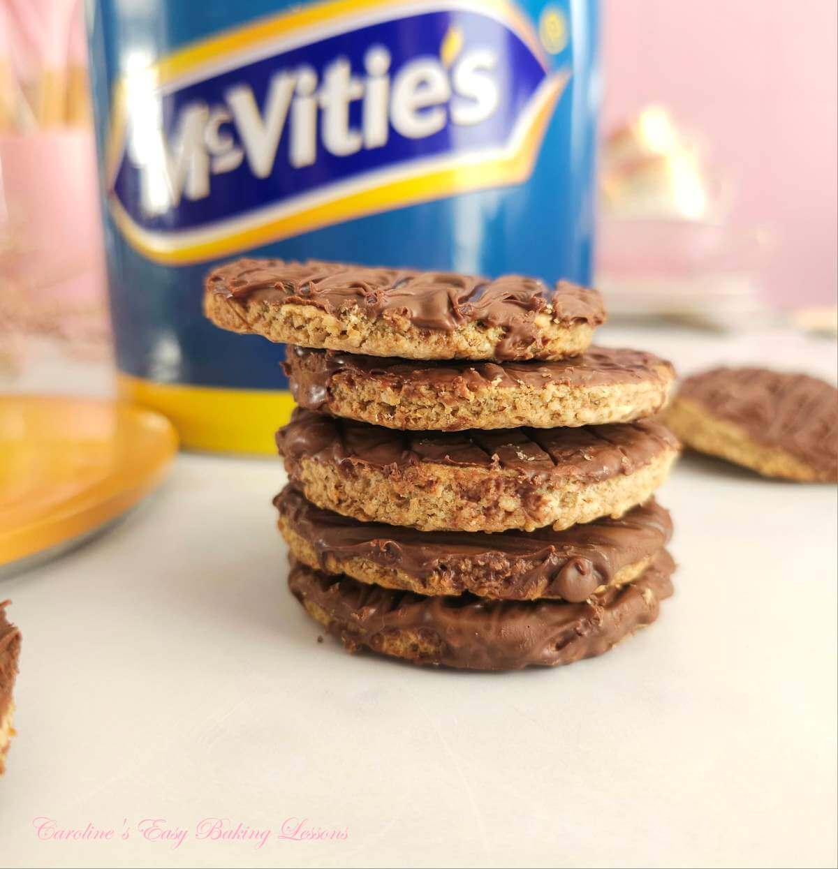chocolate digestive biscuits stack bb – Caroline's Easy Baking Lessons