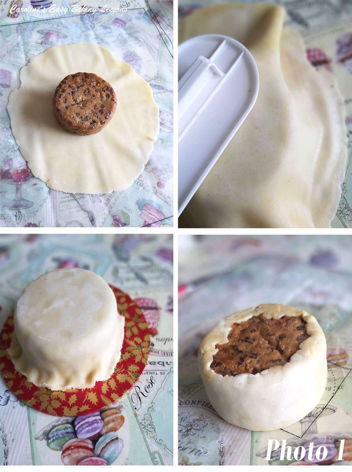 Marzipan covering cake collage photo 1bb – Caroline's Easy Baking Lessons