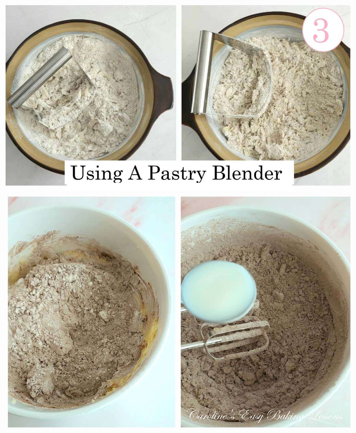 chocolate scottish shortbread process photo 3b – Caroline's Easy Baking Lessons